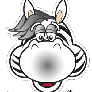 Kağıttan Zebra Maskesi
