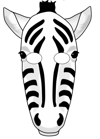 Kağıttan Zebra Maskesi