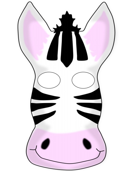 Kağıttan Zebra Maskesi