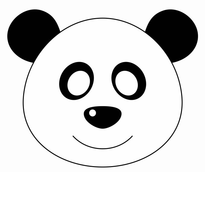 Kağıt Panda Maskesi