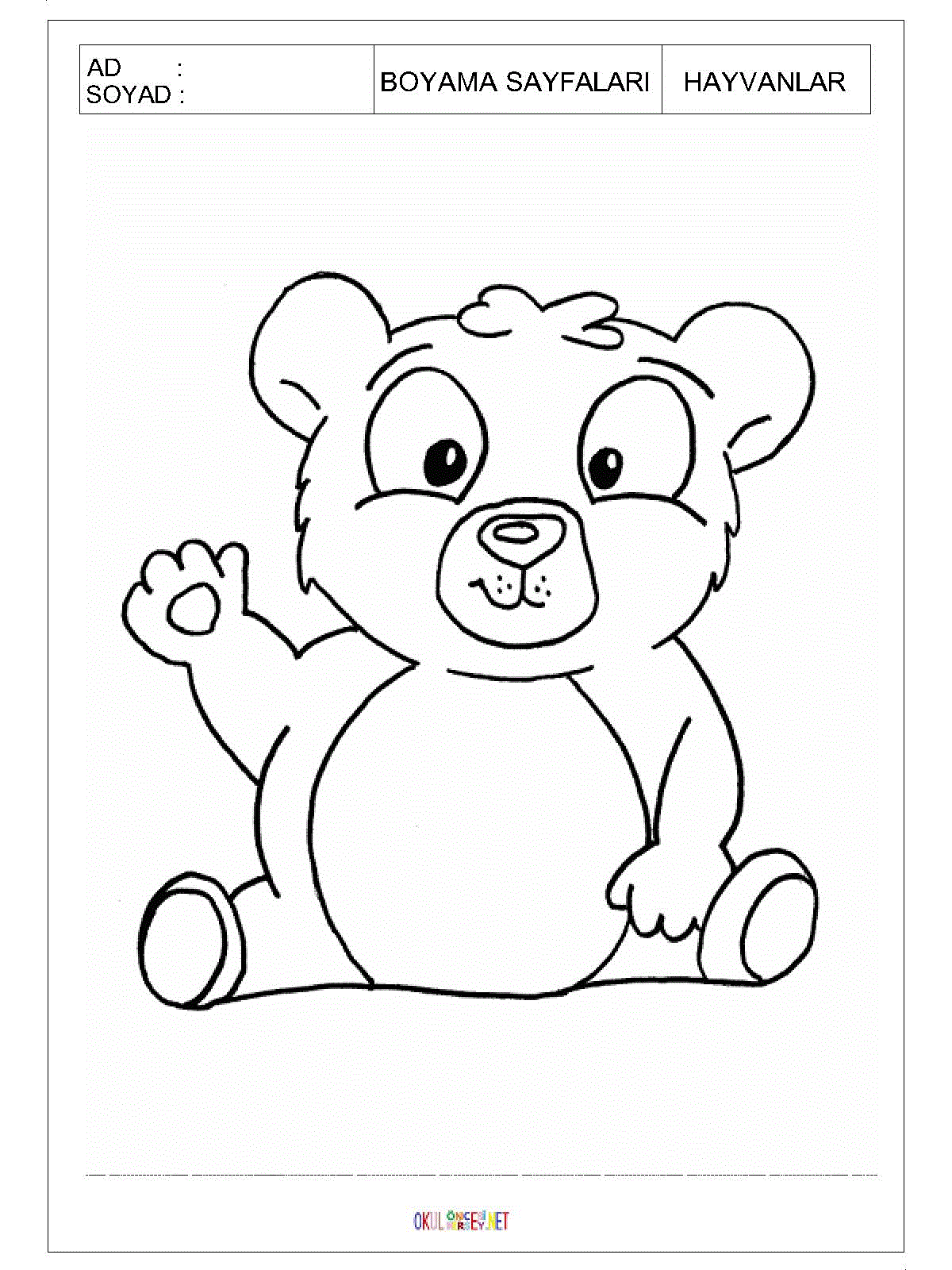 HAYVANLAR-BOYAMA SAYFALARI