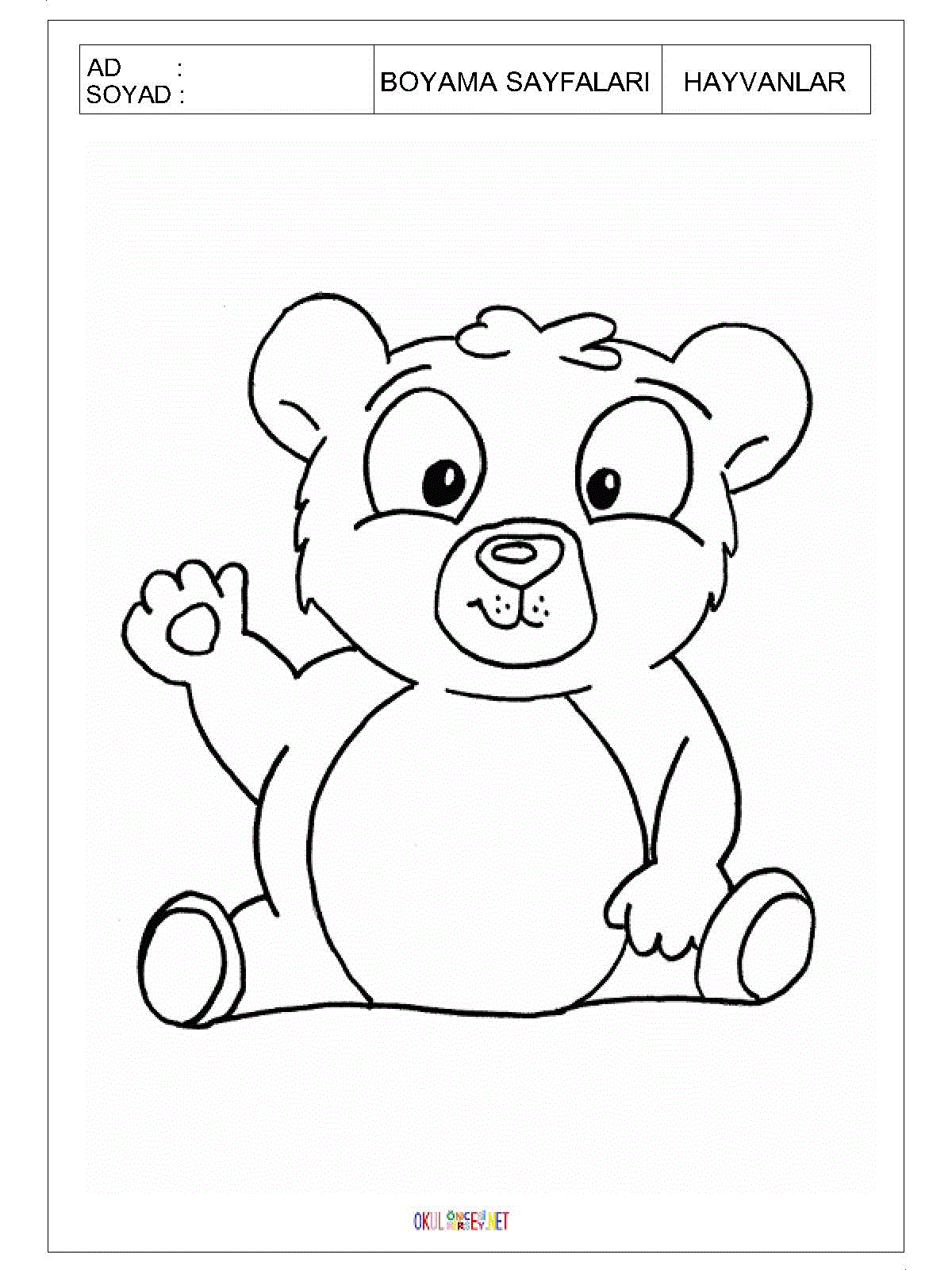 HAYVANLAR-BOYAMA SAYFALARI