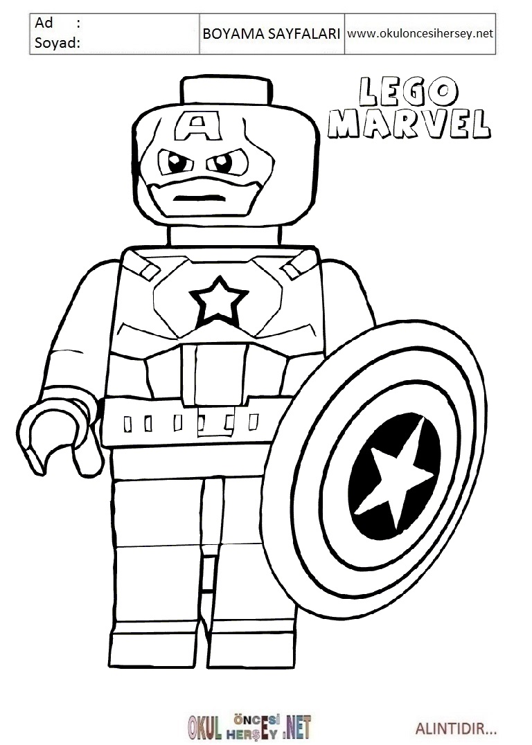lego-süper-kahramanlar Boyama Sayfaları