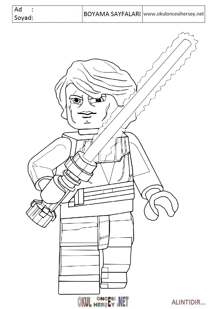 luke-skywalker Boyama Sayfaları