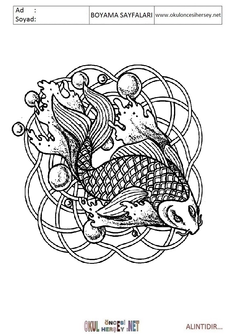 Mandala Boyama Sayfaları