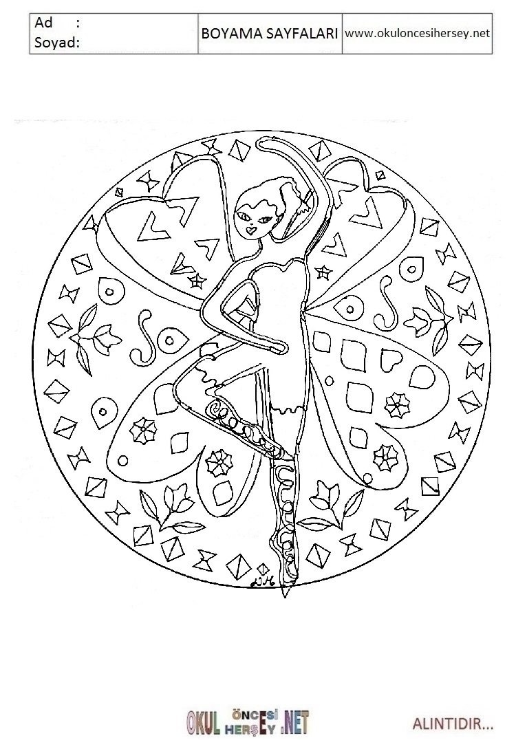 Mandala Boyama Sayfaları