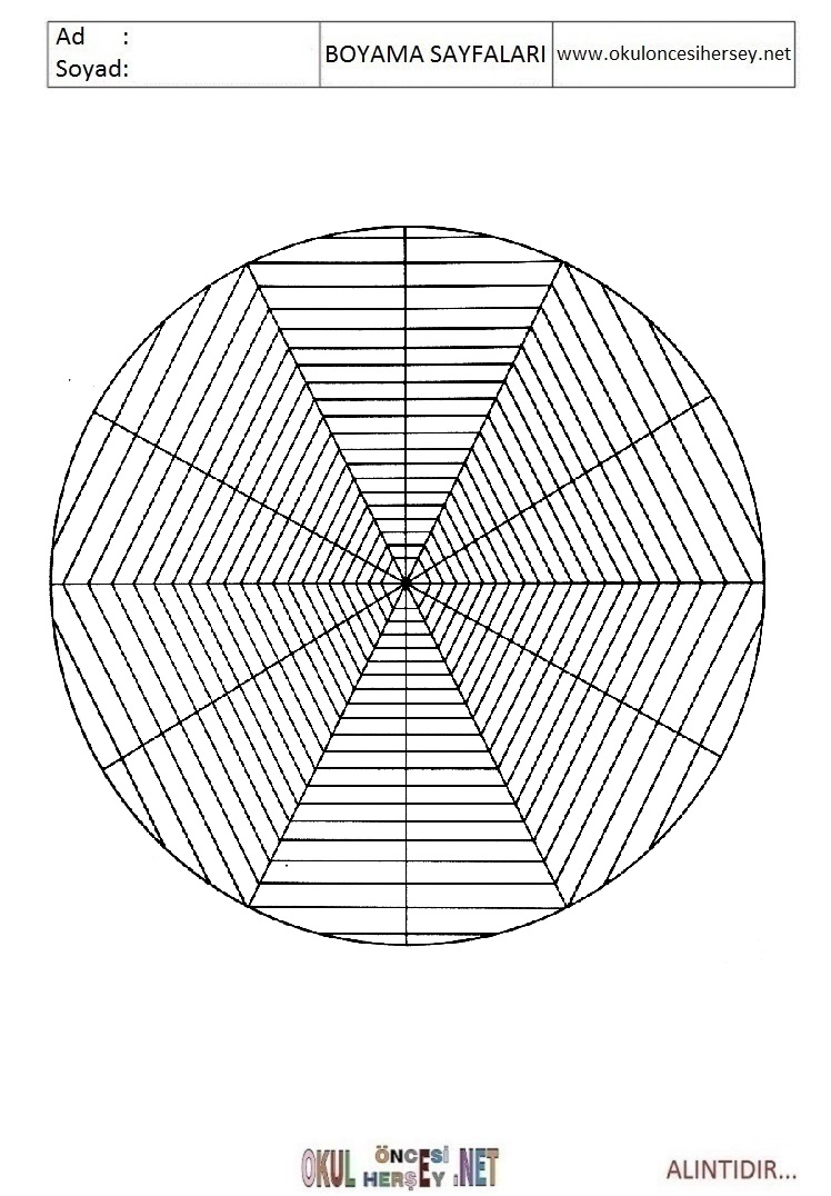 Mandala Boyama Sayfaları