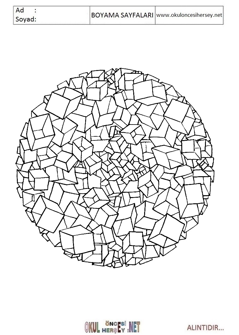 Mandala Boyama Sayfaları