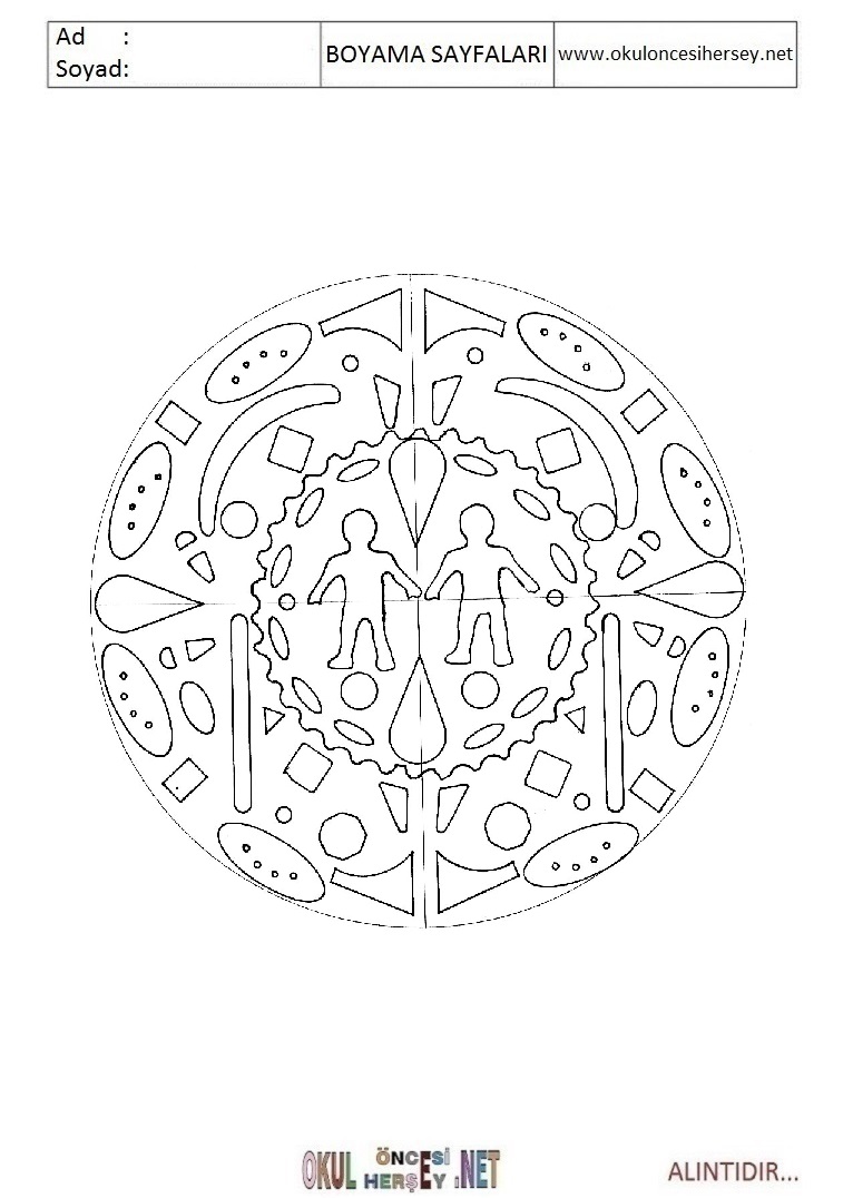 Mandala Boyama Sayfaları