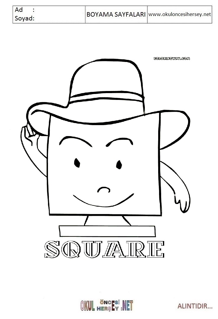 kare Boyama Sayfaları