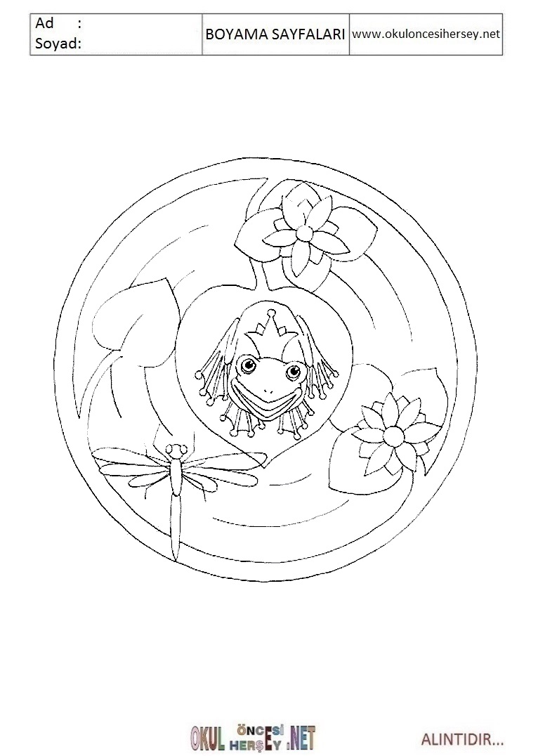 Mandala Boyama Sayfaları