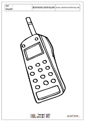 Telefon Boyama Sayfaları