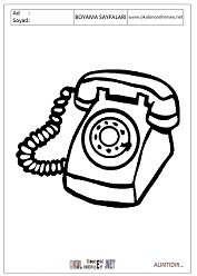 Telefon Boyama Sayfaları