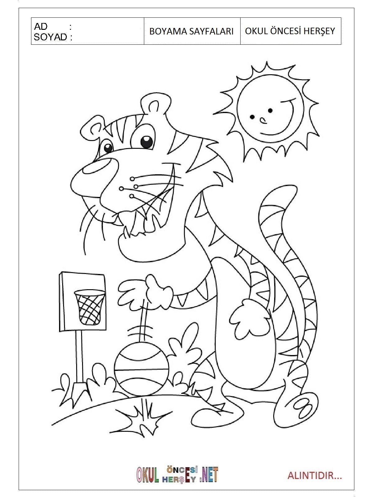 Kaplan Boyama Sayfaları