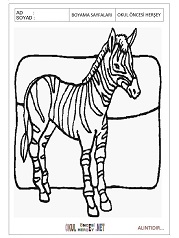 Zebra Boyama Sayfaları