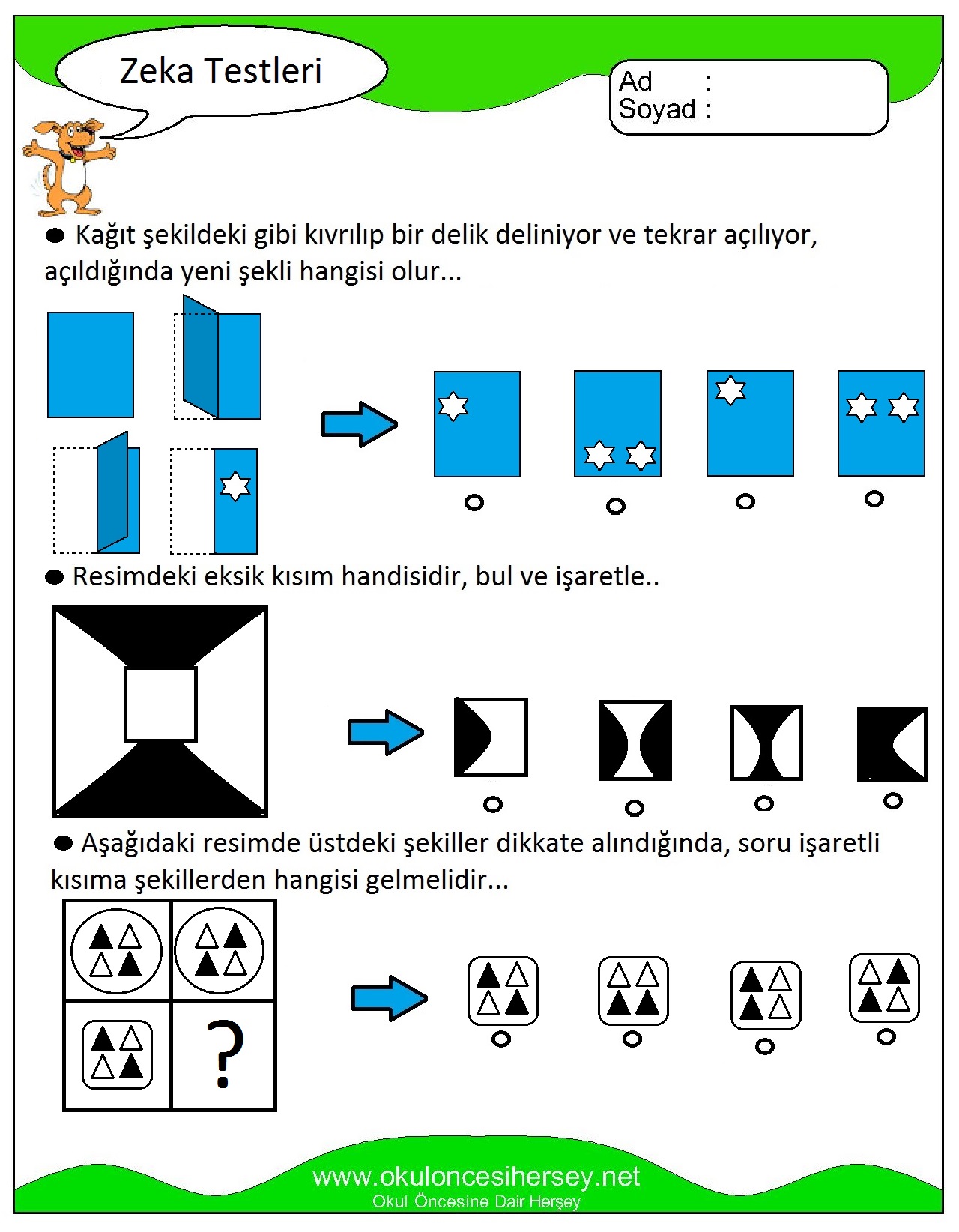 Zeka Gelişim Testleri